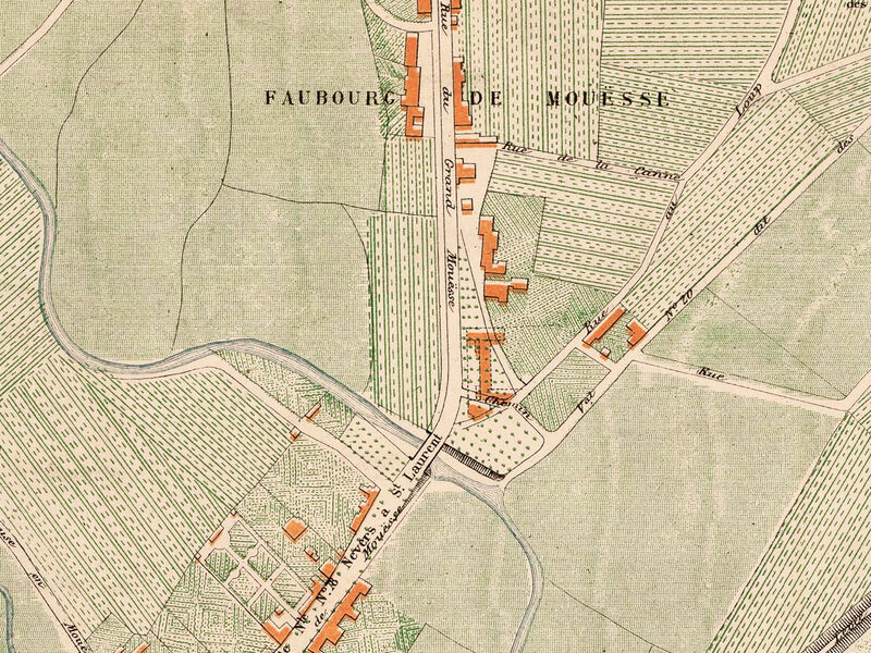 Old Map of Nevers France 1878 Vintage Map - VINTAGE MAPS AND PRINTS