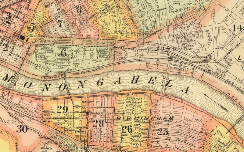 Old Map of Pittsburgh Allegheny 1898 Vintage Map - VINTAGE MAPS AND PRINTS