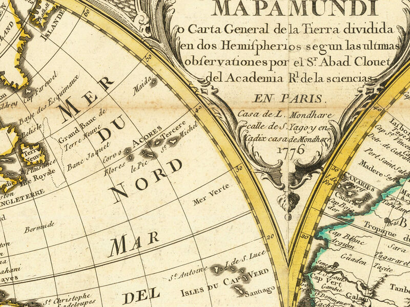 Old Map of the World 1776 Vintage Poster Wall Art Print Vintage World ...