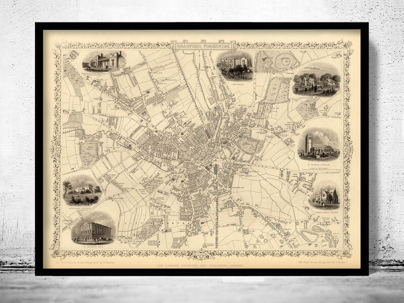 OLD CITY MAPS Collection - VINTAGE MAPS AND PRINTS