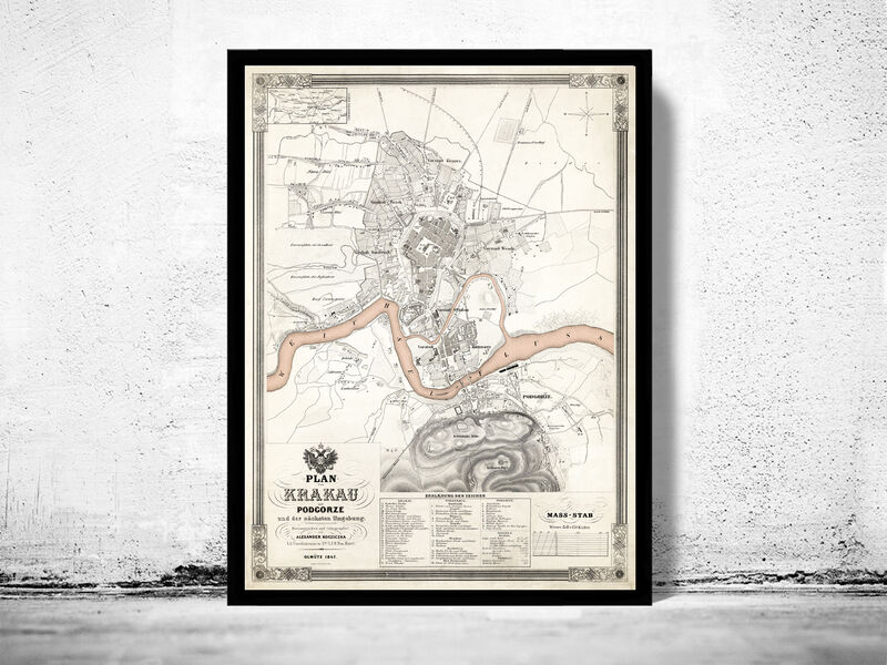 OLD CITY MAPS Collection - VINTAGE MAPS AND PRINTS