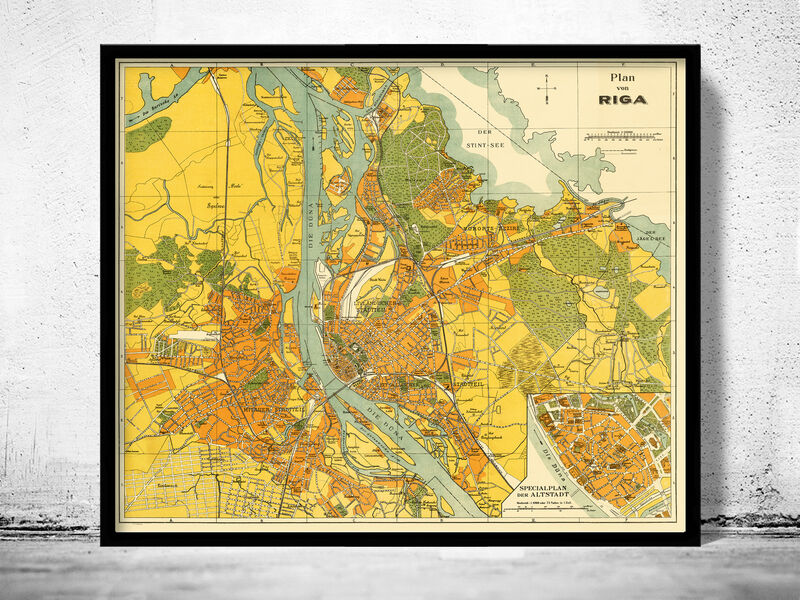 OLD CITY MAPS Collection - VINTAGE MAPS AND PRINTS