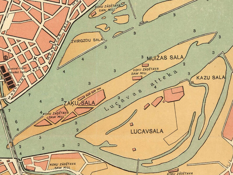 Old Map of Riga Latvia 1930 Vintage Map Wall Map Print - VINTAGE MAPS ...