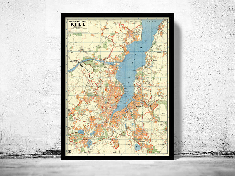 OLD CITY MAPS Collection - VINTAGE MAPS AND PRINTS