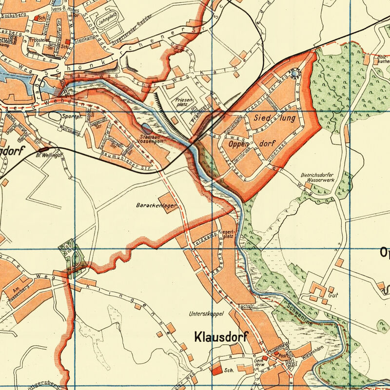 Old Map of Kiel Germany 1949 Vintage Map Wall Map Print - VINTAGE MAPS ...