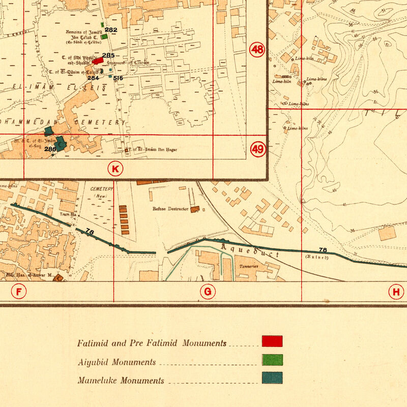 Old Map of Cairo 1851 Egypt Vintage Map Wall Map Print - VINTAGE MAPS ...