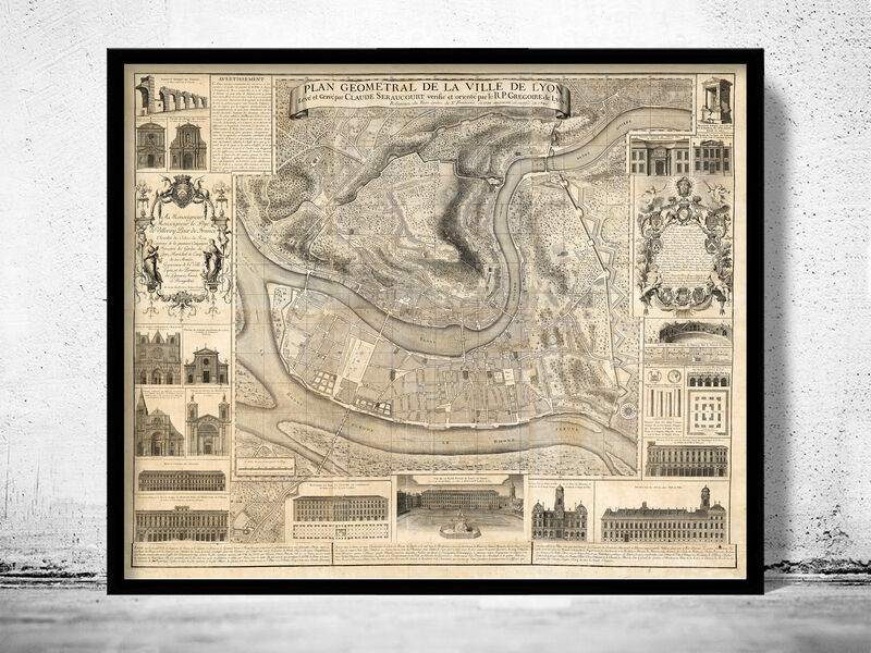 OLD CITY MAPS Collection - VINTAGE MAPS AND PRINTS