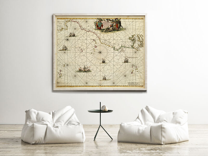 Old Map Canary Islands Cape Verde Madeira Islands 1675 - VINTAGE MAPS ...