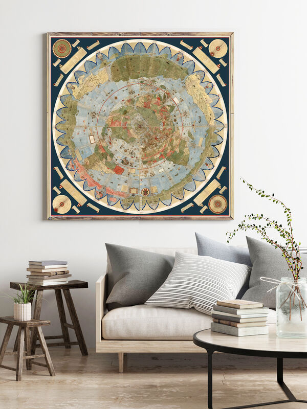 Old World 1587 Urbano Monte Map | Vintage World Map | Ancient Map of ...