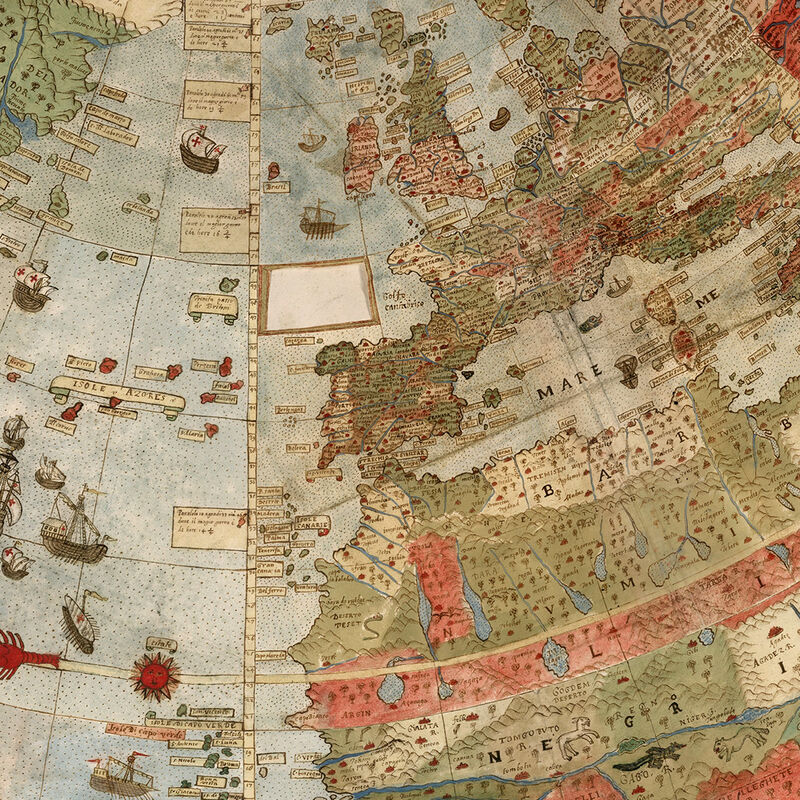 Old World 1587 Urbano Monte Map | Vintage World Map | Ancient Map of ...