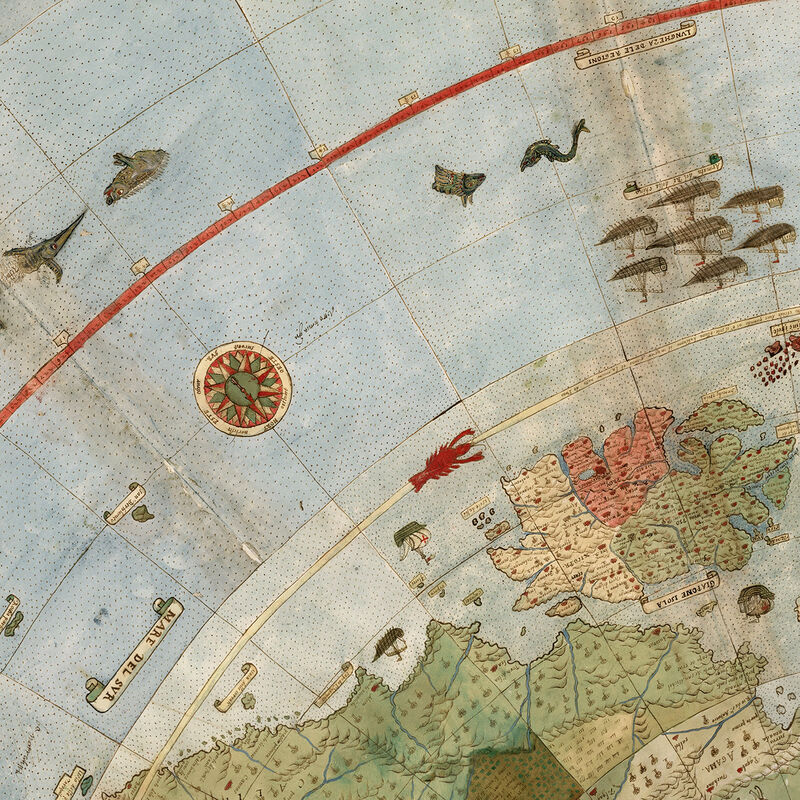 Old World 1587 Urbano Monte Map | Vintage World Map | Ancient Map of ...