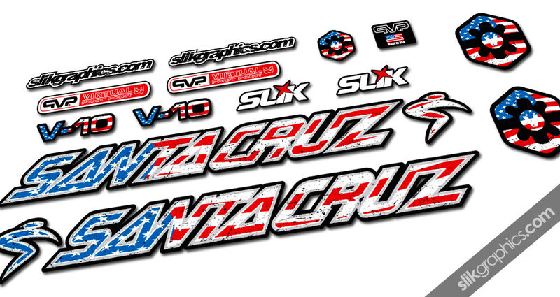 Santa Cruz V10 'Nations' Decal Kit - Slik Graphics