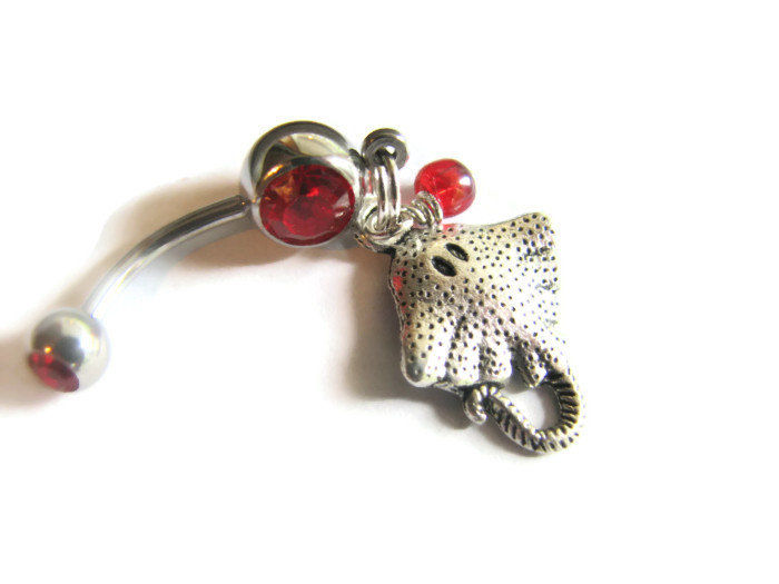 Stingray Belly Button Piercing Ring - Bits off the Beach