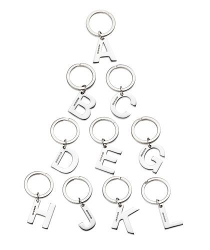Sterling Silver Initial Keyring - Simply Special Gifts
