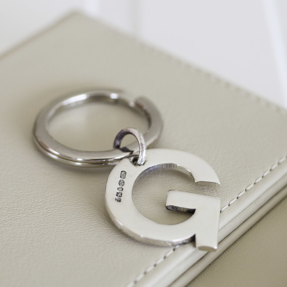 Sterling Silver Initial Keyring - Simply Special Gifts