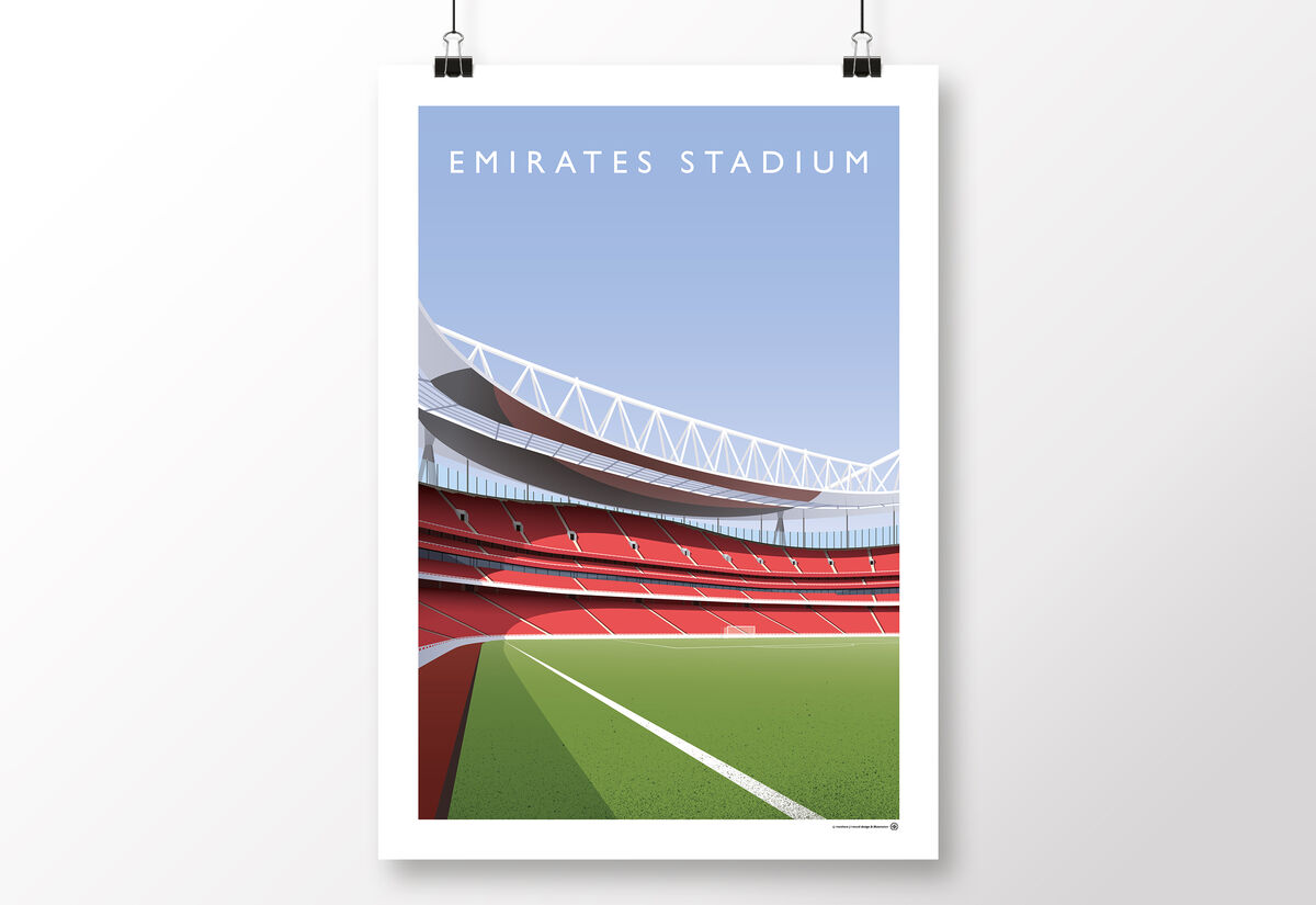 Emirates Stadium Poster - She Wore Shop