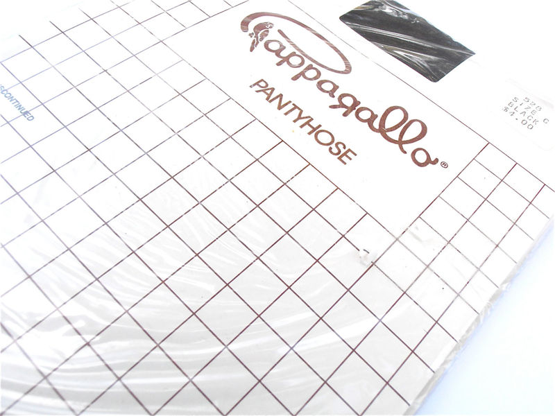 Vintage Pappagallo Black Nylon Pantyhose Ultra Sheer Control Top ...