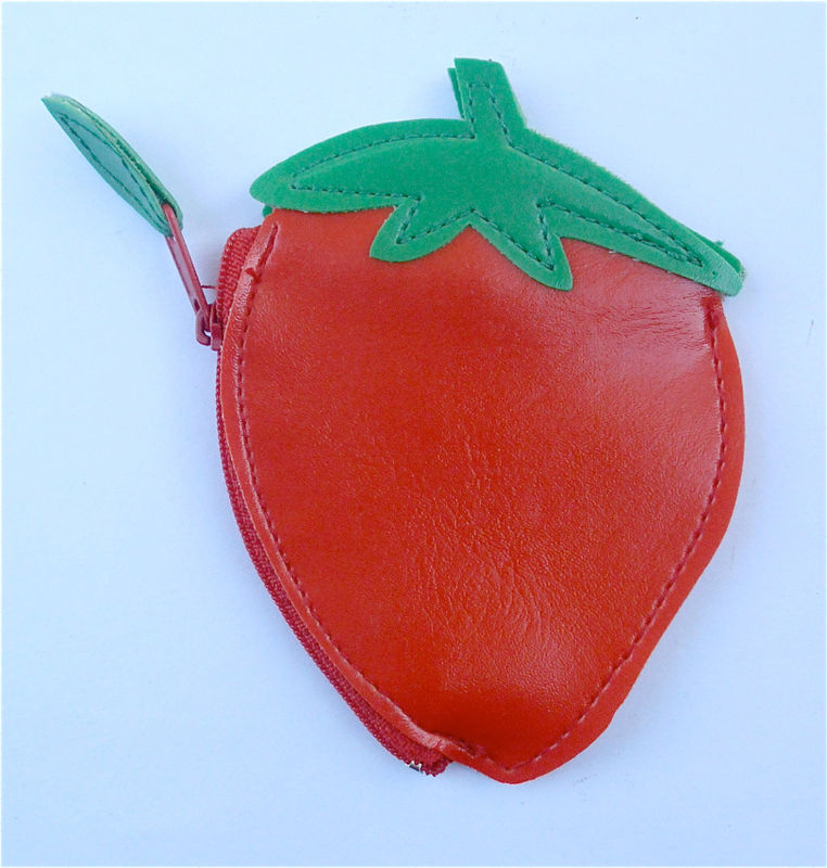 Vintage Strawberry Purse Strawberry Coin Purse Strawberry Shape Purse ...