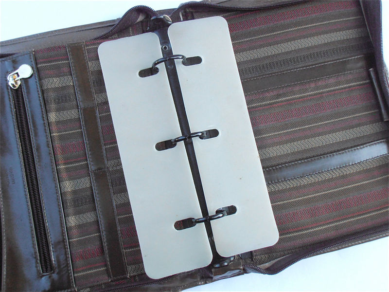 Vintage Brown Leather Binder Vintage Leather Brown Organizer Vintage ...