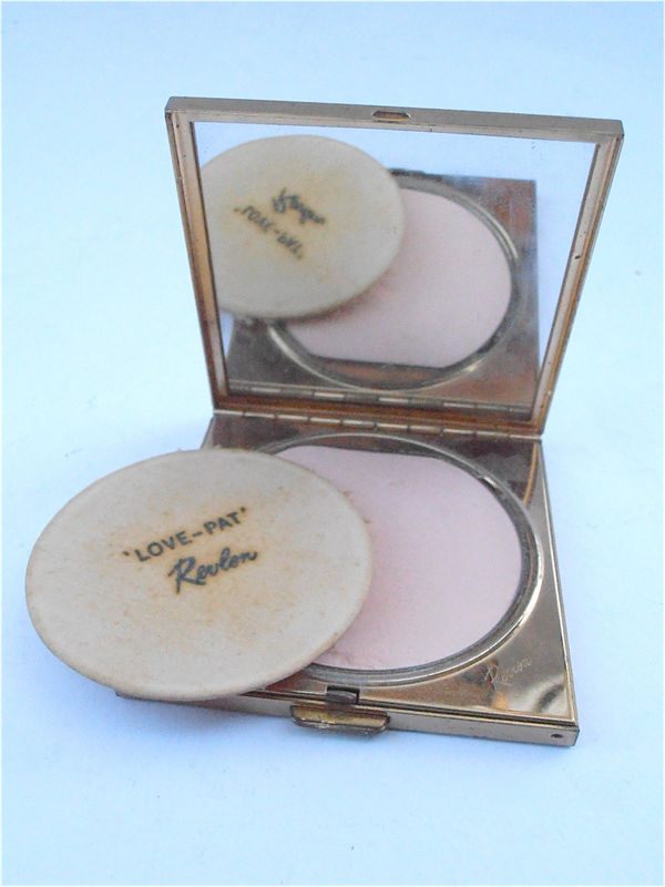 Vintage Revlon Gold Tone Compact Vtg Revlon Love Pat Mirror Facial ...