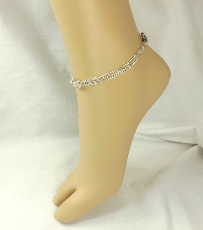 Infinity Ankle Bracelet Multi Chain Anklet body jewelry Infinty Anklet ...