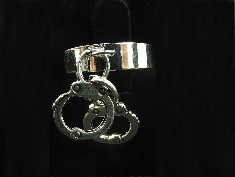 Handcuff Ring bdsm ring Statement Ring Handcuff Jewelry adjustable ring ...