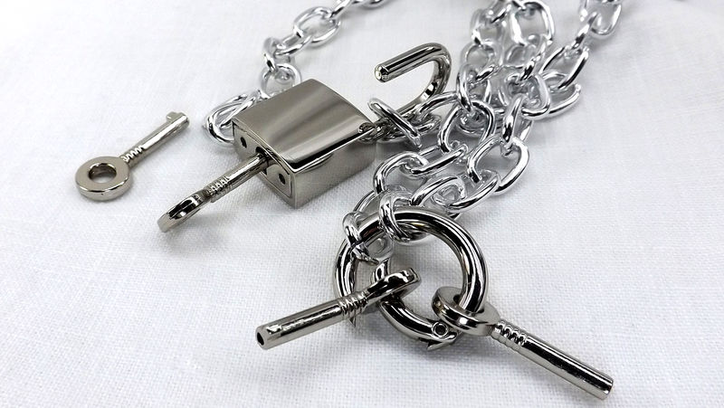 Lock and keys necklace Set Couples Jewelry Gift for dom gift for sub ...
