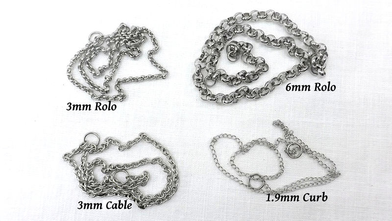 Stainless Steel Chain Black Lock Locking Jewelry - Pinch the Muse