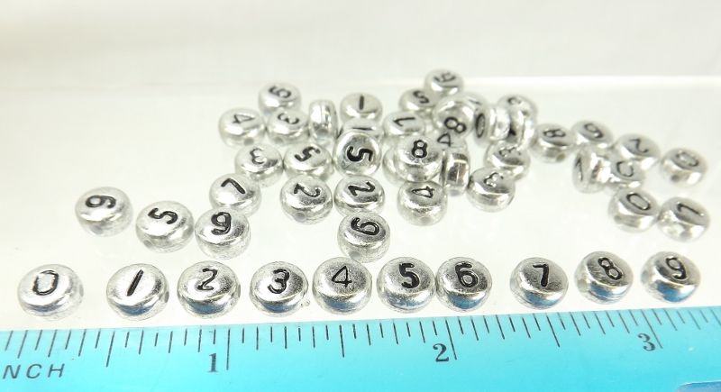 Symbol Number Letter Beads Collection - Fleamarket Muse
