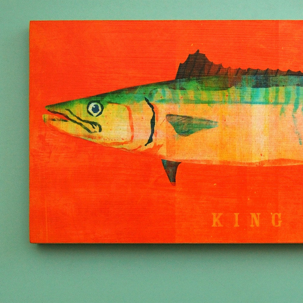 Saltwater Fish Series - The Big One Art - Block - Pick the Print - 6.5 ...