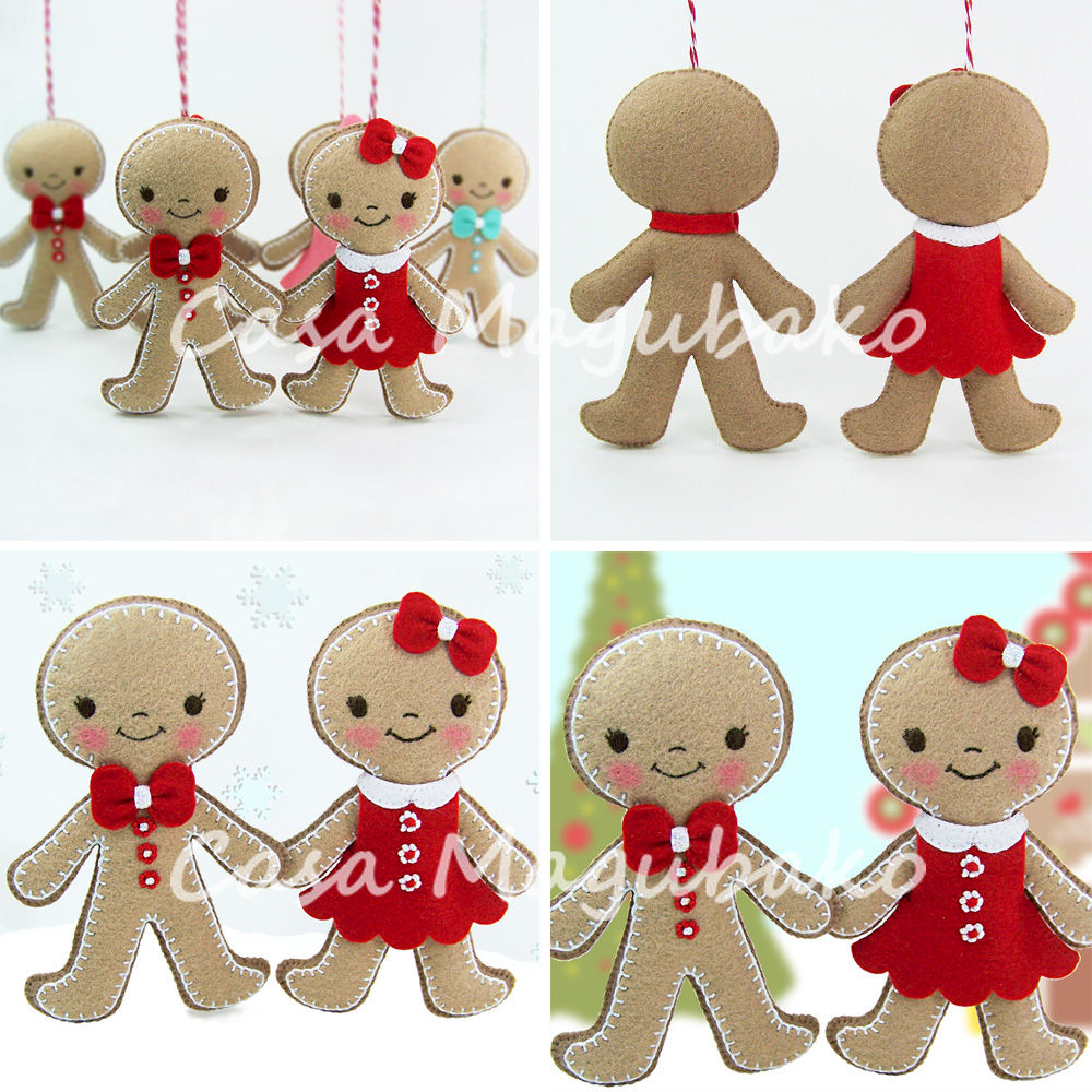 Gingerbread Boy & Girl Ornament Digital Sewing Pattern - DIY - PDF File ...