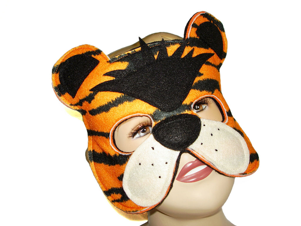 Children's TIGER Felt Animal Mask - Magical Attic