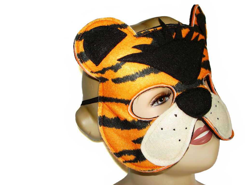 Children's TIGER Felt Animal Mask - Magical Attic