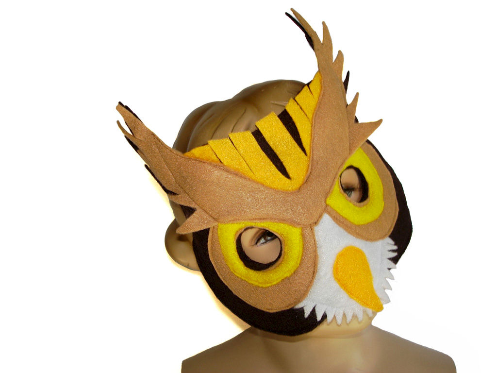 Children's Woodland Animal OWL Felt Mask - Magical Attic