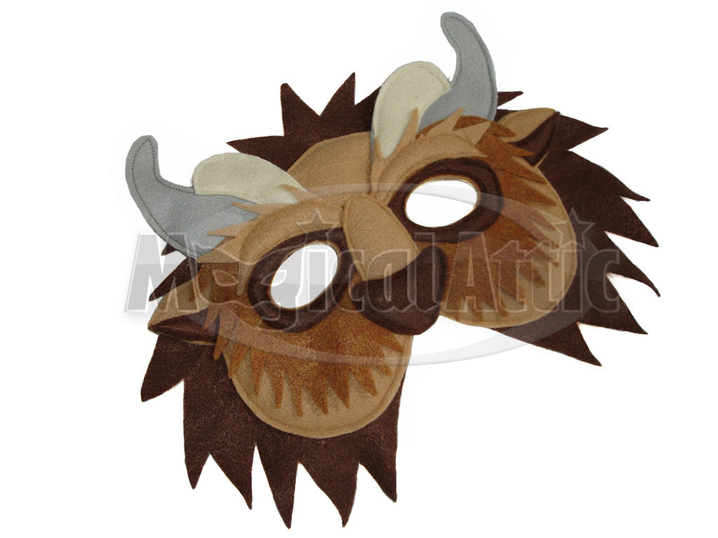 Children's Beauty and the Beast Handmade BEAST Felt Mask - Magical Attic