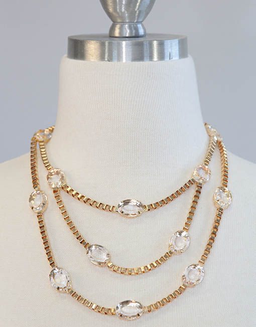 GOLD ICE BOX NECKLACE - Pynk Luxe