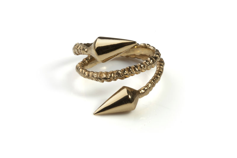 Double Spike Ring - ROS MILLAR