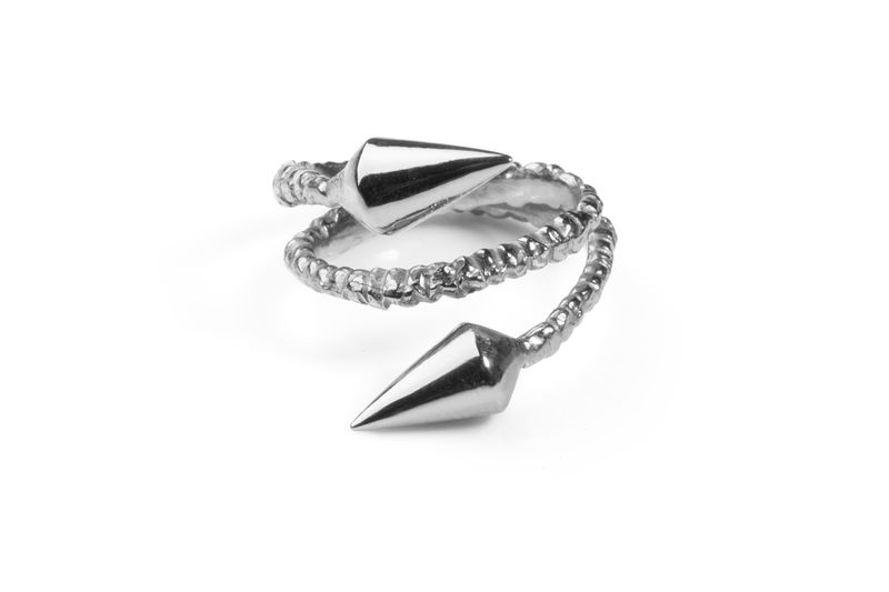 Double Spike Ring - ROS MILLAR