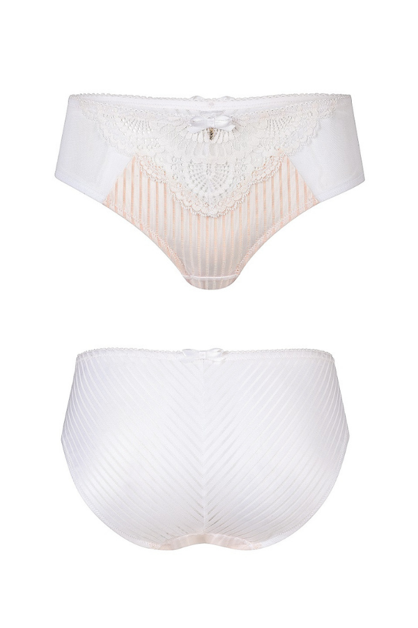 Karolina Briefs White (8-20) - Pink Ribbon Lingerie