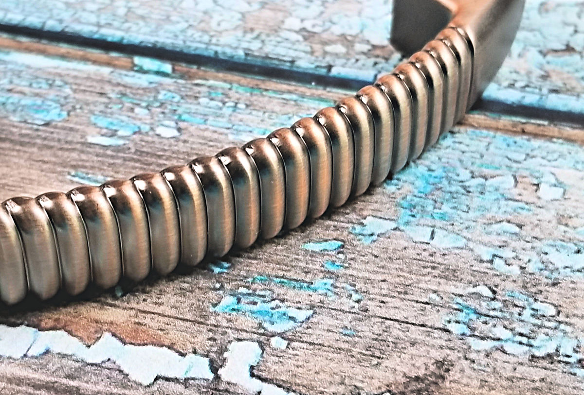 Decorative Weathered Copper Fluted Drawer Pull Handles - Magical Beans Home