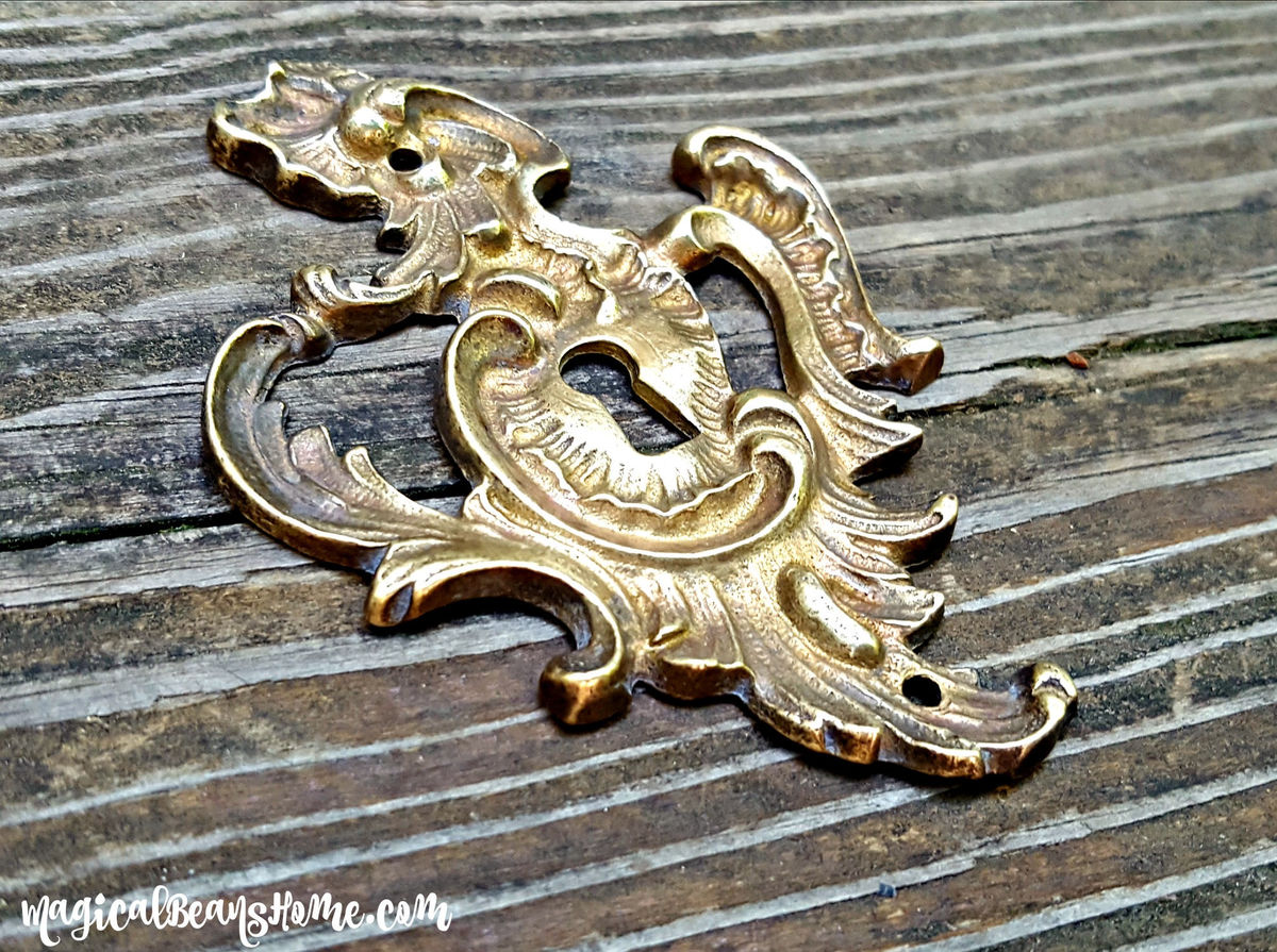 Vintage Keeler Brass Co Decorative Backplate in Solid Brass [Backplate ...