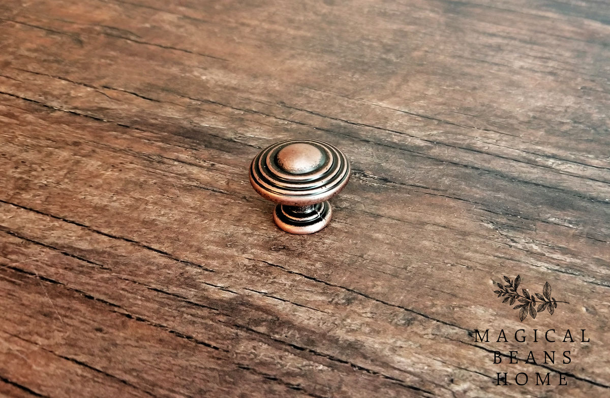 Weathered Copper Decorative Multi Ring Knobs - Magical Beans Home