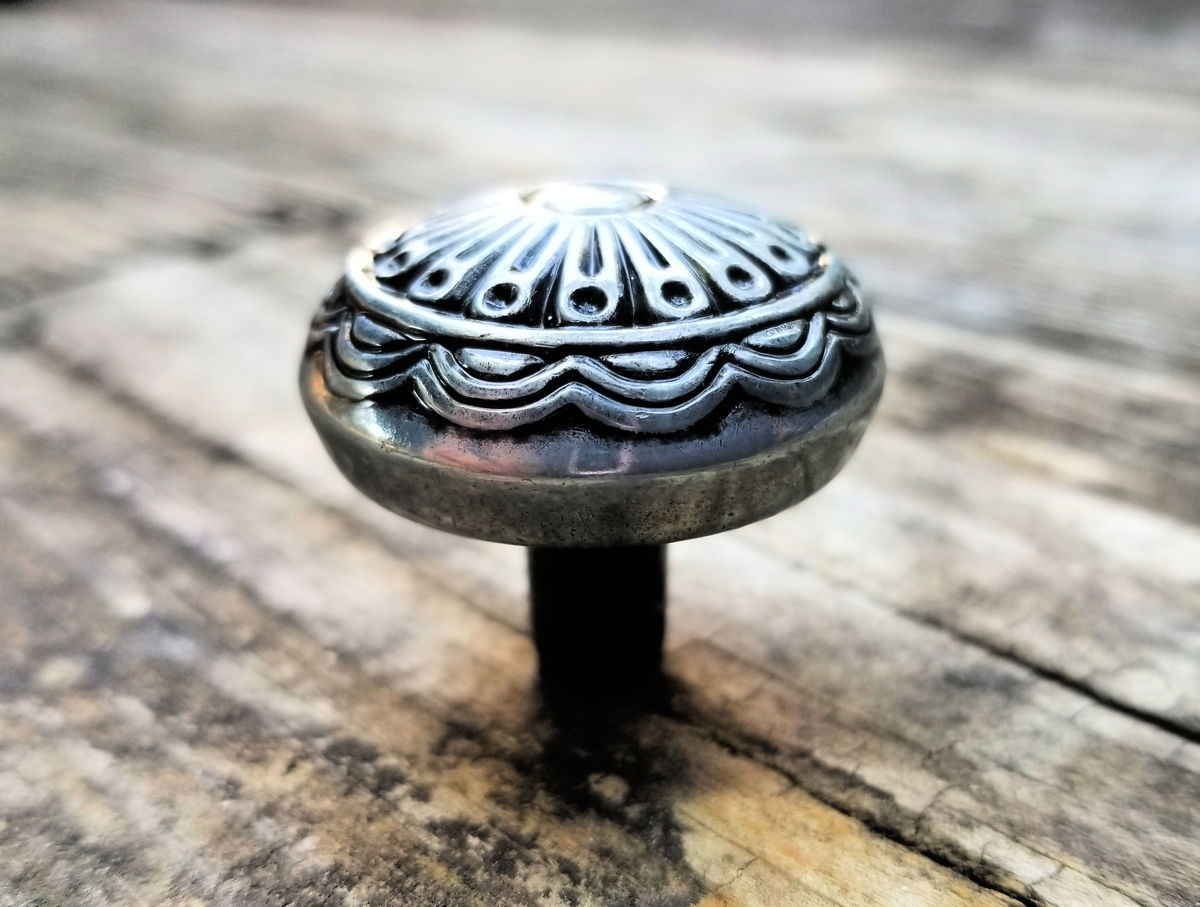 Keeler Brass Co Antiqued Silver Floral Drawer Knobs - Magical Beans Home