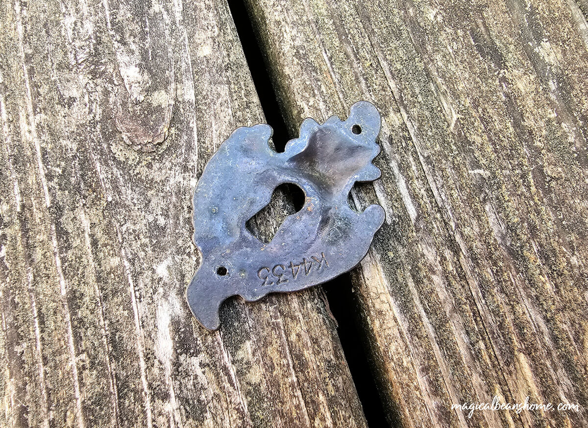 Vintage Keeler Brass Co Small Brass Backplate in Antiqued Brass ...