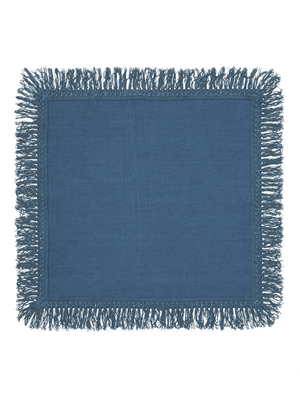 Linen Napkin with Long fringes - OnceMilano