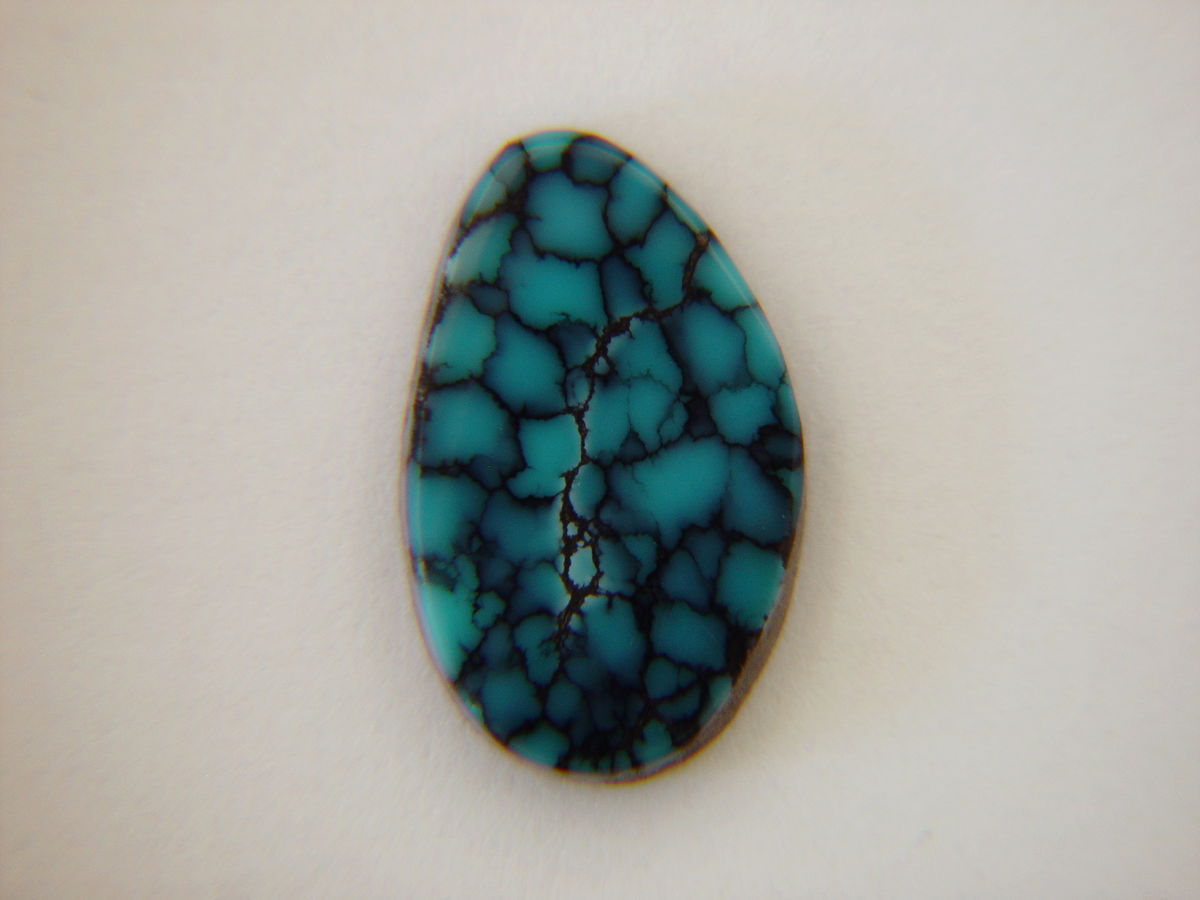 High Grade Spider Web Turquoise Custom Set in Sterling Silver ...