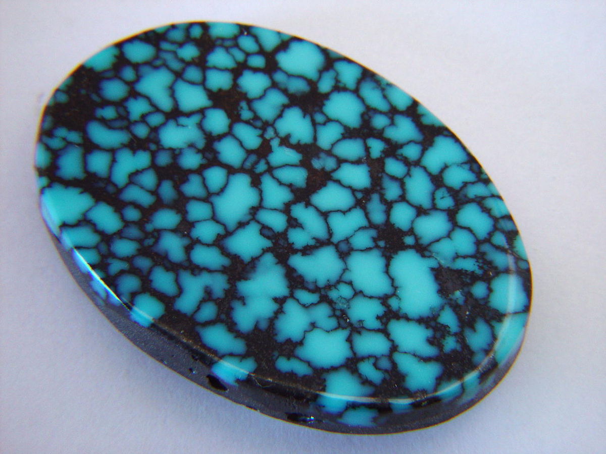 High Grade Spider Web Turquoise Custom Set in Sterling Silver ...