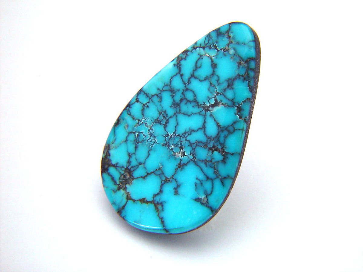 High Grade Spider Web Turquoise Custom Set in Sterling Silver ...