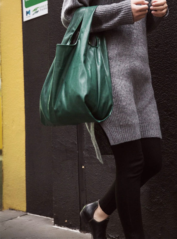 Vintage Green Shopper Bag - Sidekick