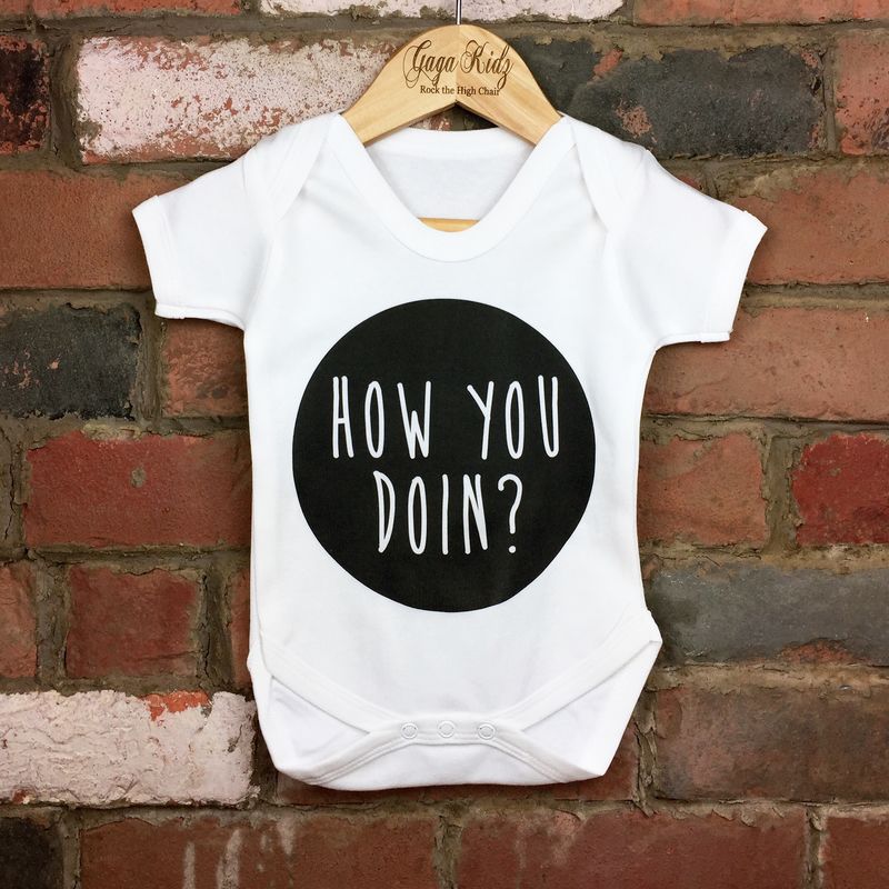 How You Doin Black or White Bodysuit - Gaga Kidz